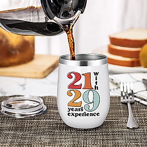 50th Birthday Gifts for Women – Happy 50th Birthday Gifts Wine Tumbler,Turning 50 Year Old Birthday Presents for Mom,Men,Aunt,Sister