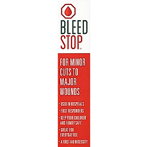 Bleedstop Stop Bleeding in Seconds Emergency First Aid for Home Kids and Family (2) 20g Powder Packets (1)
