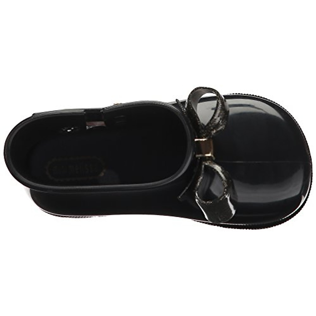 Mini Melissa Sugar Rain Bow Mary Jane (Toddler), Black, 10 Regular US Toddler