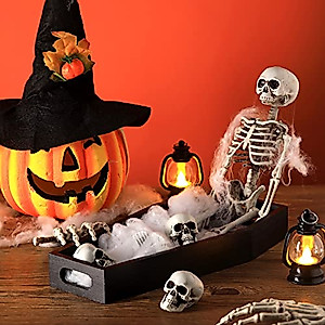 Coffin Shaped Craft Serving Box Wooden Halloween Serving Tray Candy Serving Trays with Handles Rustic Black Wooden Christmas Halloween Party Wooden Serving Tray for Halloween Christmas(Coffin)