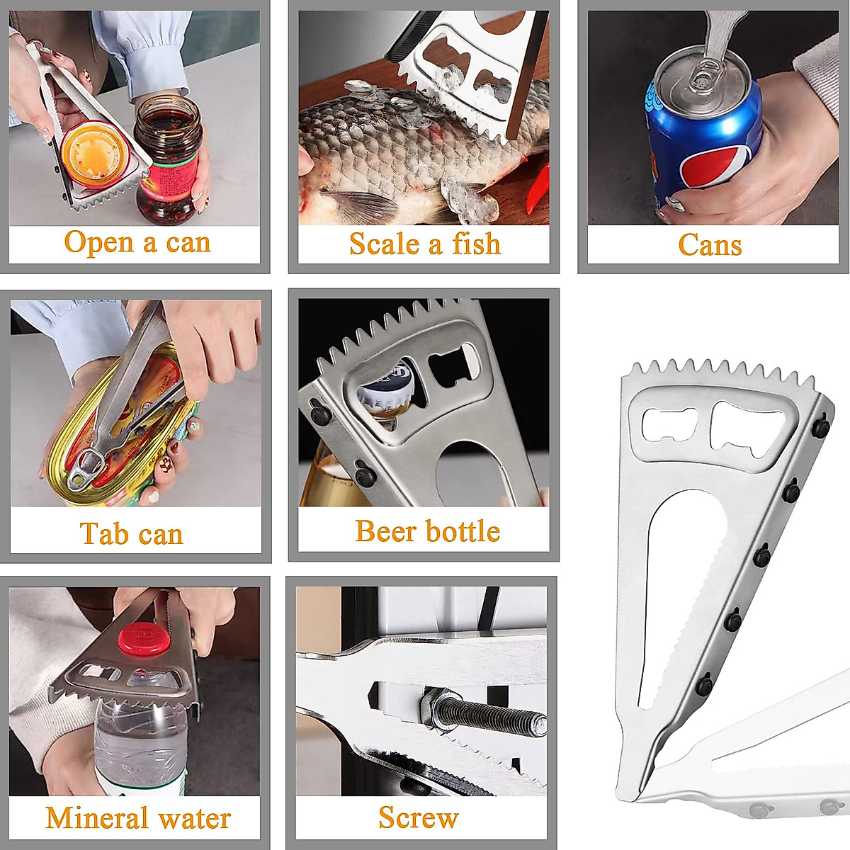 2PCS Can Opener Manual and Jar Opener for Weak Hands or Seniors with Arthritis, Manual Can Opener Smooth Edge Cutting No More Jagged Edges, 5 in 1 Jar Opener for Seniors with Arthritis