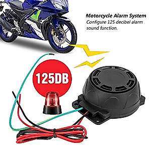 Motorcycle Security Alarm System Two-Way Remote Control Engine Start 125DB Universal Anti-Theft Alarm System