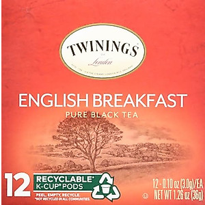Twinings Tea English Breakfast Tea K-Cups, 12 ct