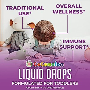 Cocomelon Elderberry Syrup for Toddlers by MaryRuth's | USDA Organic | Black Elderberry Liquid Drops for Immune Support | Blueberry Raspberry | Kids Ages 1-3 Years | Vegan | Non-GMO | 1 Oz