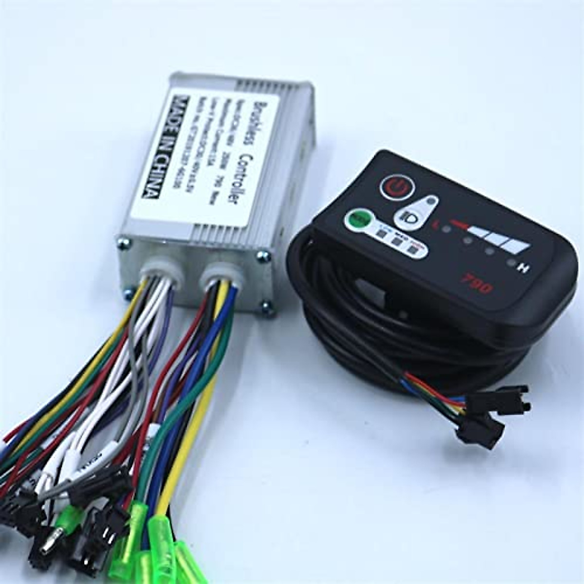 Bike Fender 36V/48V 250W E-Bike Brushless Motor 790 Controller BLDC Motor Driver+790LED Display Mud Guards (Color : 36V Set)