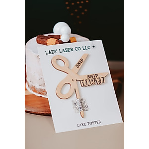 Funny Vasectomy Wooden Cake Topper, Snip Snip Hooray Cake Topper Vasectomy Party For Him