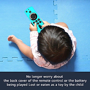 ONEBOM 3 Pack Fire Stick Remote Cover, Case for Firestick 4K / TV 2nd Gen (3rd Gen Pendant Design) Remote Control, Firestick Cover Glow in The Dark (Green Glow & Rose RED+Sky Blue Not Glow)