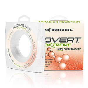 KastKing Kovert Xtreme 100% Fluorocarbon Fishing Line,20LB,200Yds