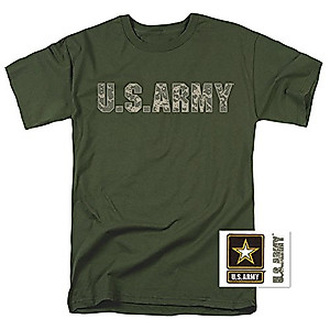 Popfunk U.S. Army Camo Green T Shirt & Stickers (Medium)