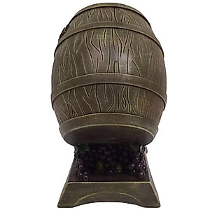 LEYIN Resin Wine Rack Barrel Wine Rack is a Novel Gift for Wine Lovers