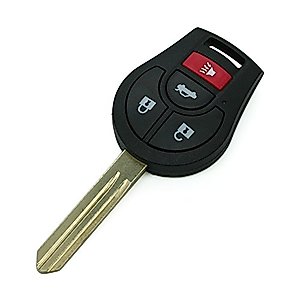 SEGADEN Replacement Key Shell Compatible with NISSAN Keyless Entry Remote Key Case Fob 4 Button 3B+1 PG510D
