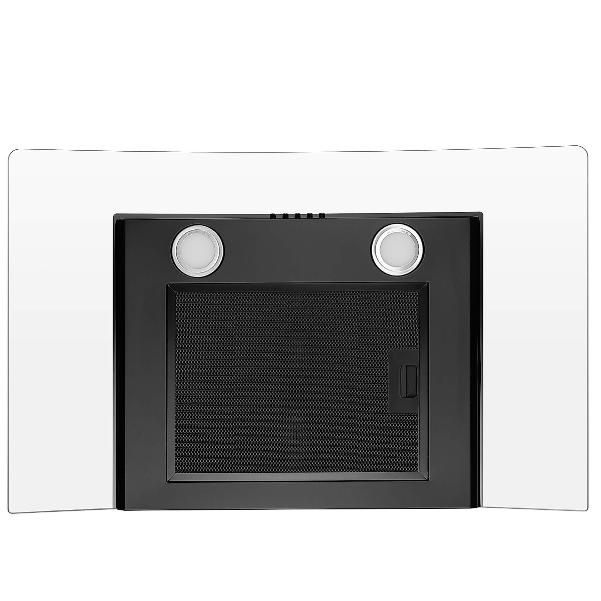 AKDY RH0475CFL Range Hood, 30 in, Black Painted