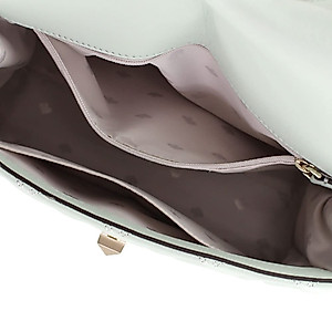 Kate Spade Natalia Medium Flap Crossbody Women's Leather Handbag (Crystal blue)