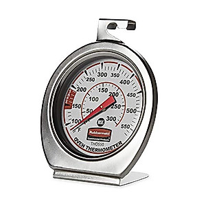 Rubbermaid Commercial Products Stainless Steel Monitoring Thermometer for Oven/Grill/Smoking Meat/Food