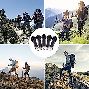 Trekking Pole Tips 5 PCS, Replacement Trekking Poles Tips Fits for Majority Standard Trekking, Walking and Hiking Pole Trekking Pole Accessories Replacement Set
