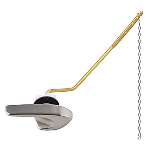 Hygie Rinse Side Mount Toilet Flusher Replacement Kit Toilet Handle Compatible with Kohler K-GP30324-CP/Kohler 87115-CP/TOTO/Mansfield, Universal Toilet Tank Parts, Brushed Nickel