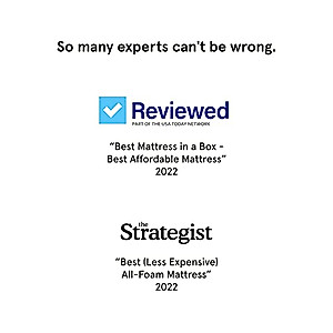 Tuft & Needle - Original Queen Mattress, Firm Feel, Adaptive Foam, Pressure Relief, Supportive, Cooling, CertiPUR-US, 100-Night Trial, White