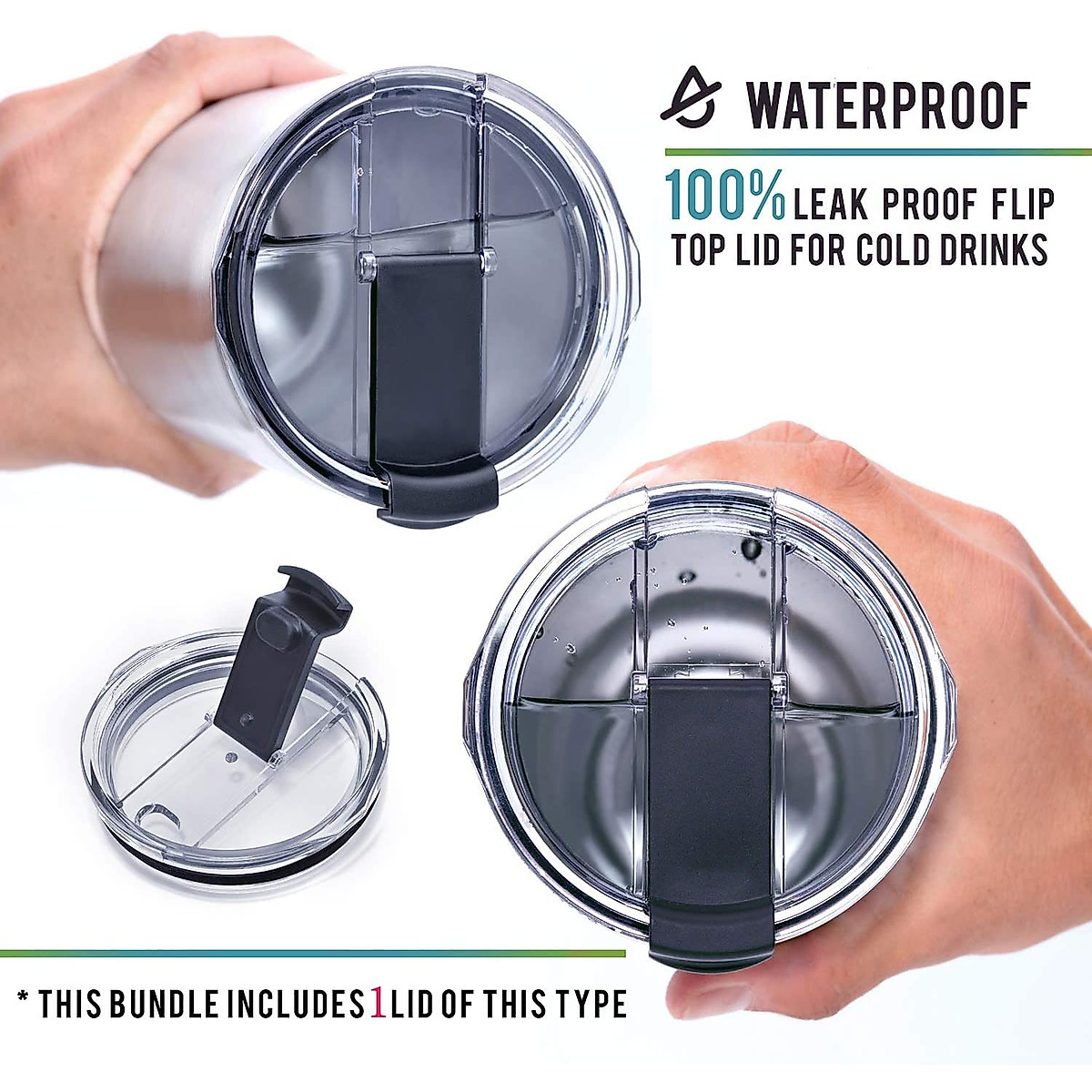 CHILLOUT LIFE Stainless Steel Travel Mug with Handle 30 oz – 6 Piece Set. Tumbler with Handle, Straw, Cleaning Brush & 2 Lids. Double Wall Insulated Large Coffee Mug Bundle