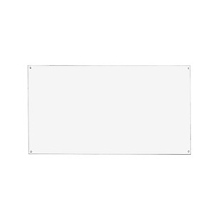 Door Push Plate with Pre Drilled Holes Clear Acrylic 7" x 14" Protective Plastic Piece 1/8" Thick for Scuff Marks and Damage by Marketing Holders