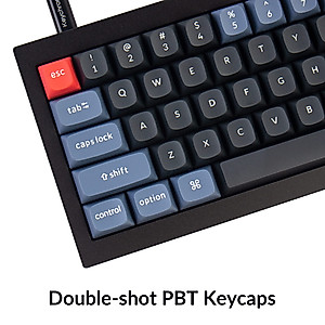Keychron Q2 Wired Custom Mechanical Keyboard, QMK/VIA Programmable Macro, Full Aluminum, Hot-Swappable Gateron G Pro Brown Switch, 65% Layout Double Gasket Compatible with Mac and Windows - Black