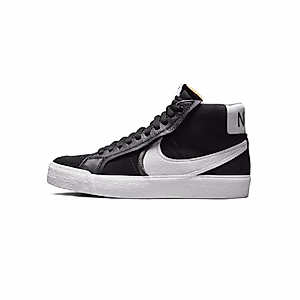 Nike Men's SB Zoom Blazer Mid Shoe, Black/White, 10 M US