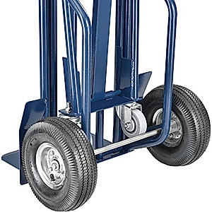 Global Industrial Steel 3-in-1 Convertible Hand Truck with Pneumatic Wheels