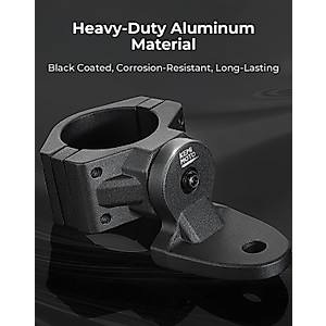 KEMIMOTO UTV Whip Mount Flag Whip Light Mount 2PCS, Heavy Duty Adjustable for 1.75-2 inch Roll Bar Cage, Compatible with RZR 900 1000 XP Pro Turbo Maverick Commander