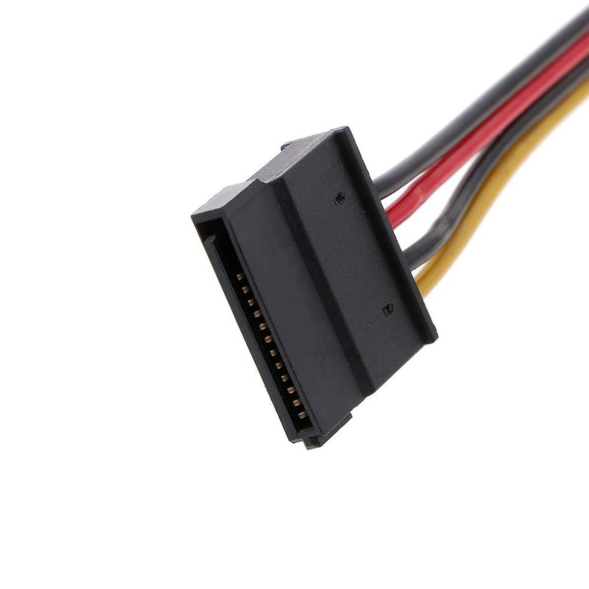 Gimax 1Pc 4-Pin FDD Floppy Male To 15-Pin SATA Female Converter Adapter Power Cable Cord 23cm for Computer Connector