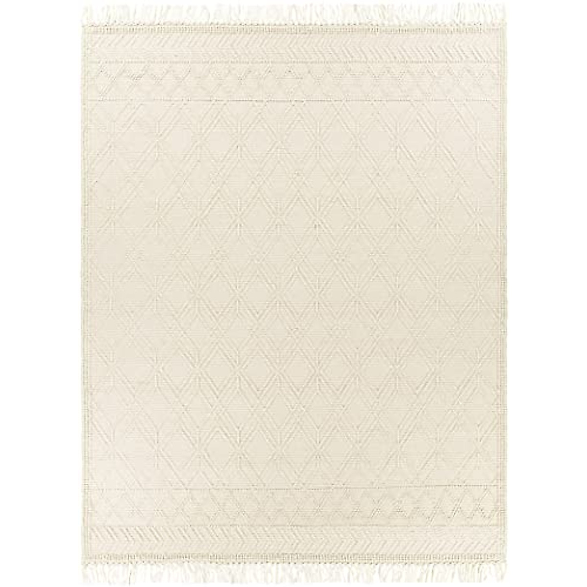 Mark&Day Area Rugs, 5x7 Staveley Bohemian/Global Beige Area Rug, Cream/White Carpet for Living Room, Bedroom or Kitchen (5' x 7'6")