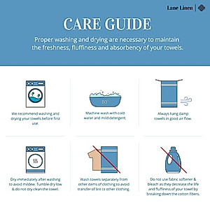 LANE LINEN Extra Large 100% Cotton Bath Sheets, 4 Piece Set, Quick Dry, Hotel Spa Quality Towels, 35 x 66 Inches, Space Grey