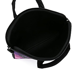 AUPET 16 16.5 17-17.3-Inch Water Resistant Neoprene Sleeve Notebook Neoprene Messenger Case Tote Bag with Outside Handle and Adjustable Shoulder Strap & Extra Pocket(Purple Butterfly)