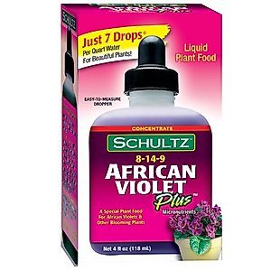 Schultz African Violet Plus Plant Food 8-14-9, 4 fl oz. 1061