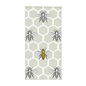 MUkitchen Cotton Oversized Kitchen Towel, 20 by 30", Beehive