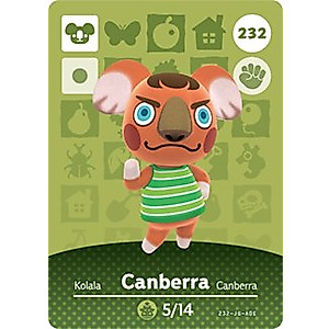 Canberra - Nintendo Animal Crossing Happy Home Designer Amiibo Card - 232