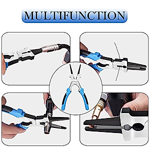 Goflas MIG Welding Pliers, 8-Inch Multi-Function Welding Pliers, Welding Tools Ideal for Cutting Wires, Removing and Installing Nozzles, etc.