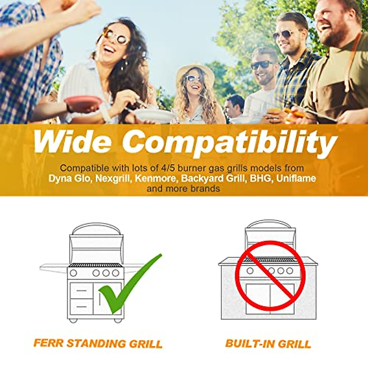 Replacement Grease Tray with Catch Pan for Dyna Glo Grill Replacement Parts, Universal Drip Pan for 4 5 Burner Gas Grill Nexgrill Replacement Parts, Grill Tray for Kenmore BHG Expert Grill (24-30")