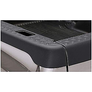 Bushwacker Ultimate BedRail Caps - DiamondBack w/ Stake Holes | 2-Piece Set, Black, Smooth Finish | 49506 | Fits 1988-1999 Chevrolet/GMC C/K 1500; 1998-2000 Chevrolet C/K 2500 w/ 8' Bed