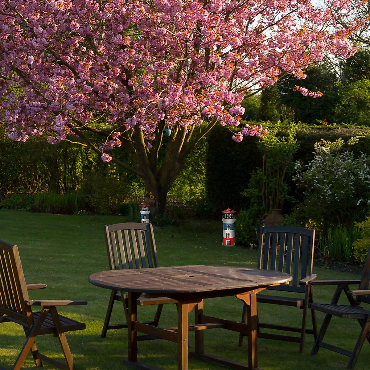 BESPORTBLE Solar Light Lamp Decorative Lighthouse Solar Lamp Garden Lighthouse Patio Lamp Yard Lamp Yard Light Patio Light Outdoor Light Solar Lighthouse