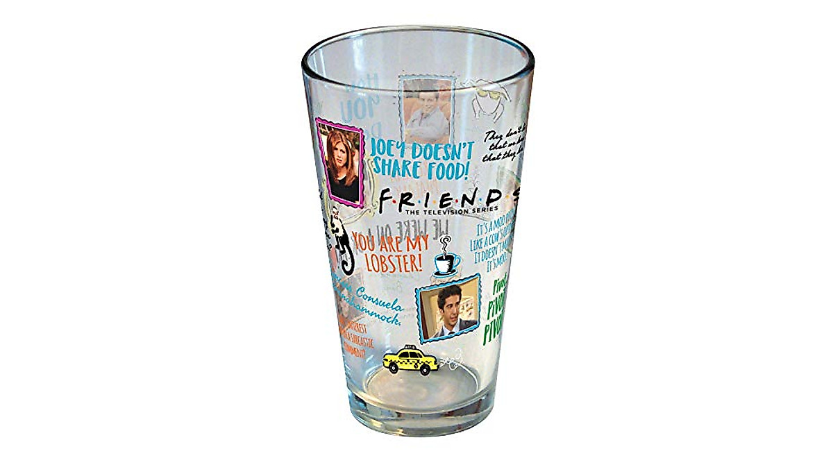 Friends Iconic Quotes 16oz Pint Glass | Perfect for Fans & Collectors