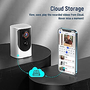 EKEN Security Camera Wireless Outdoor, Solar Security Camera for Home Security, 1080P HD, Smart Motion Detection, 2-Way Talk, Night Vision, Cloud Storage, IP65 Weather Resistance