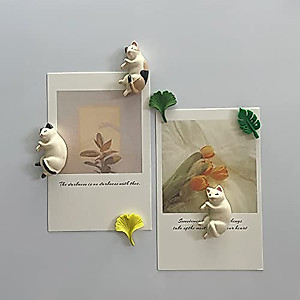 Cute 6 Pack Fun Cat Refrigerator Magnets Office Magnet Cute Magnets for Fridge 3D Cat Refrigerator Magnet Set 6 Pack,Decoration for Kitchen,House,Office,Whiteboard