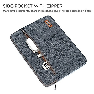 NIDOO 13.5-14 inch Laptop Sleeve Case Carrying Bag Handle for 15" MacBook Air M2 / 13.5" Surface Book 3/14" Lenovo ThinkPad P14s L14 T14 E14 / ThinkPad X1 Yoga Carbon/Dell Latitude 14 15 HP Acer