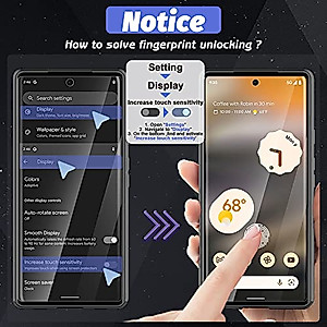 Orzero Phone Case Compatible for Google Pixel 6a 5G, with Screen Protector + Camera Lens Protector (Tempered Glass), Solid Acrylic Back Cover TPU Frame Shock-Proof Body Protection - Crystal Clear