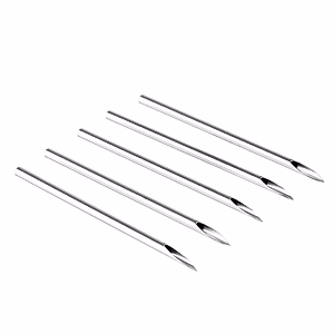 Chrontier 50PCS Body Piercing Needles 16G 1.2mm Gauge Sterilized Surgical Steel For Ear Nose Lip Navel Belly Tongue Nipple Eyebrow Labret Piercing Tool Supply