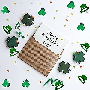 Spring Confetti, Green Shamrock Foil Confetti Colorful Heart Table Decor Green Irish Clover Hat Confetti Shamrock Beard Sprinkles for St Patricks Birthday Baby Shower Decorations