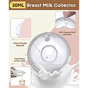 Lictin Milk Collector Catcher for Breastmilk - Breast Shells & Milk Catcher for Breastfeeding Relief (2 in 1), Protect Sore Nipples for Breastfeeding, Collect Breast Milk Leak for Nursing Moms