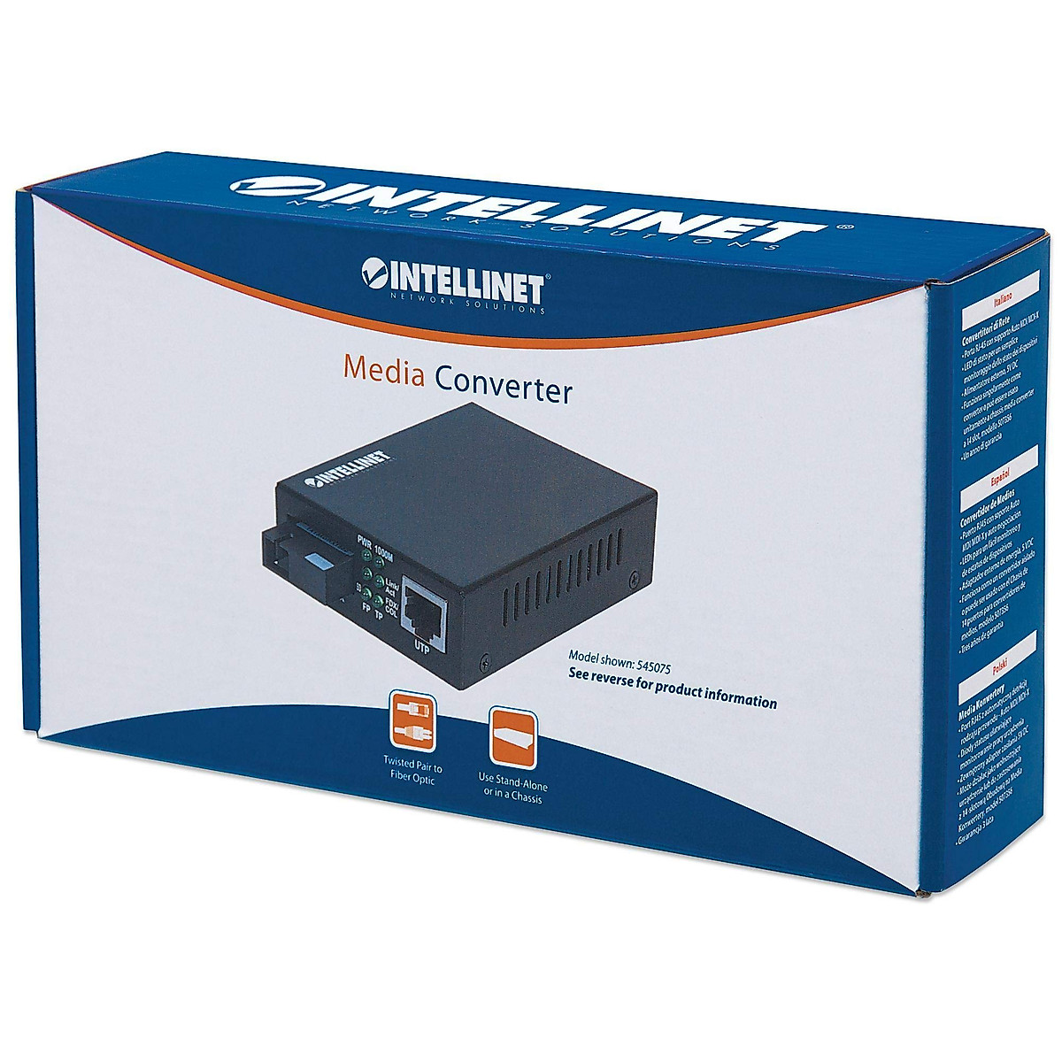 Intellinet Gigabit Ethernet WDM Bi-Directional Single Mode Media Converter