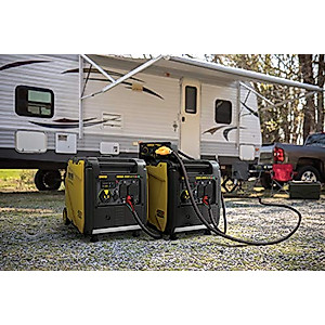 Champion Power Equipment 200988 4500-Watt Dual Fuel RV Ready Portable Inverter Generator, Electric Start