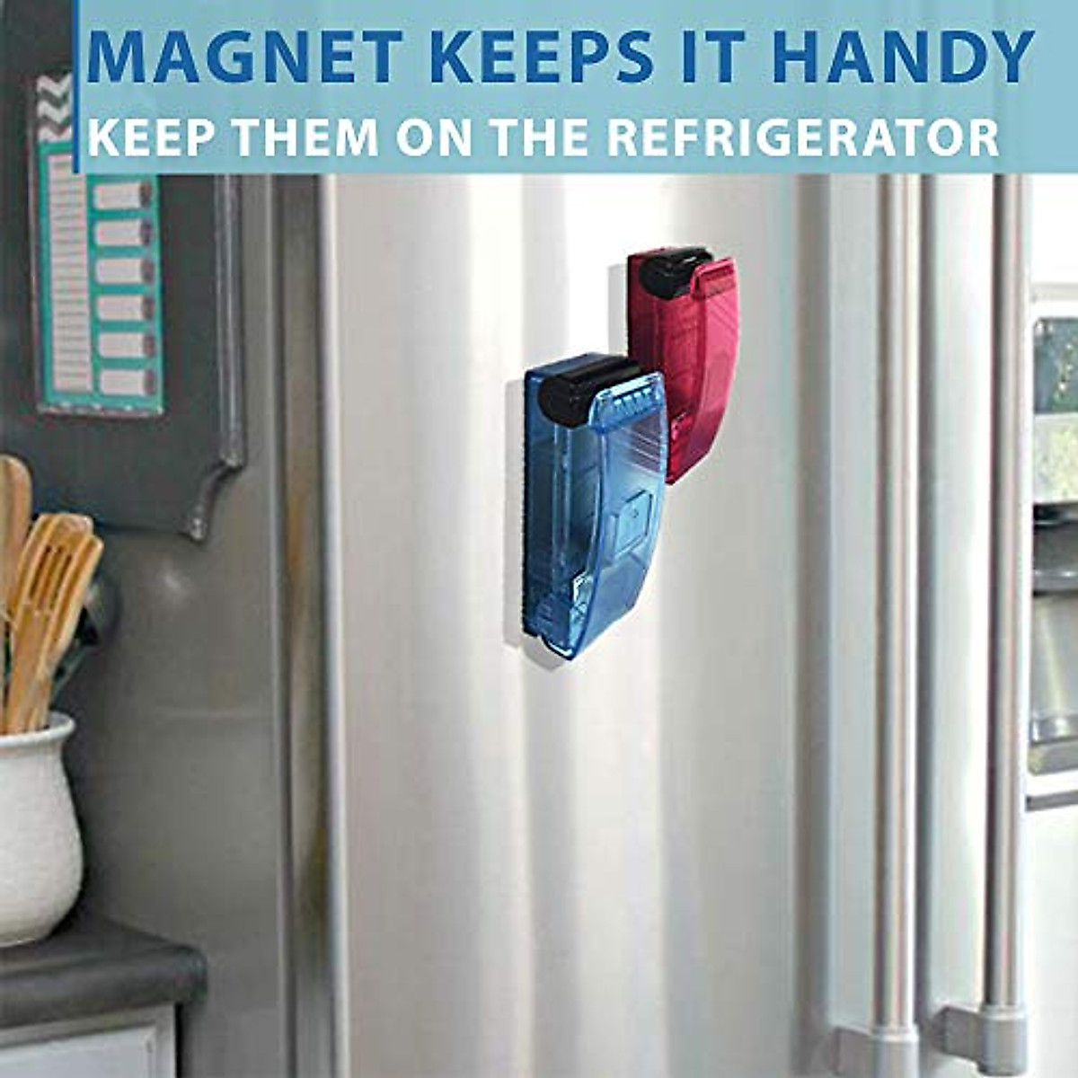 iTouchless Handheld Heat Bag Sealer (2-Pack) for Airtight Food Storage Saver, Reseals Snack Bags, Seals Plastic Aluminum Chip Packs and Commercial Size Repack