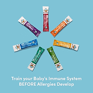 Lil Mixins Early Allergen Introduction Mix-ins, Daily Mix | Peanut, Egg, Cashew, Walnut, Almond, Soy, Sesame Mix-Ins for Ages 4-12 Mo. Old, 1 Month Supply